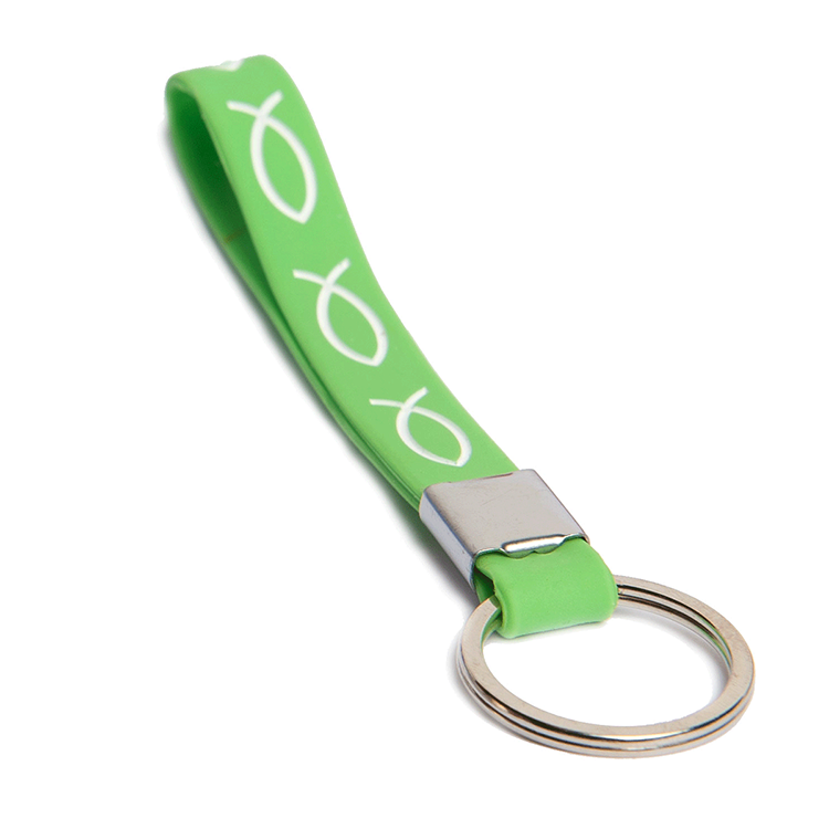 Silicone Rubber Wristband Keychain Custom Print | Top Best Gifts